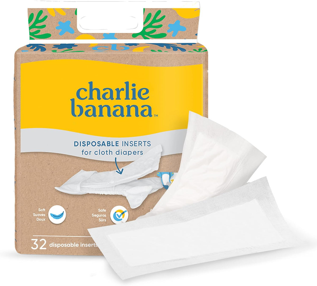 CHARLIE BANANA 32 Disposable Cotton Inserts – REBEL