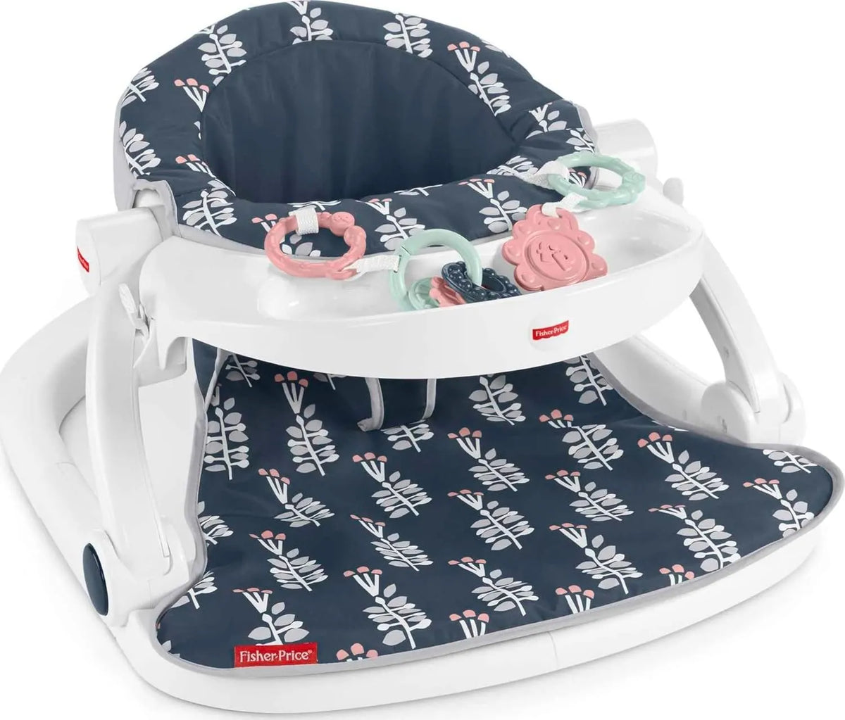 Fisher-Price Portable Baby Chair Sit-Me-Up Floor Seat With Snack Tray ...
