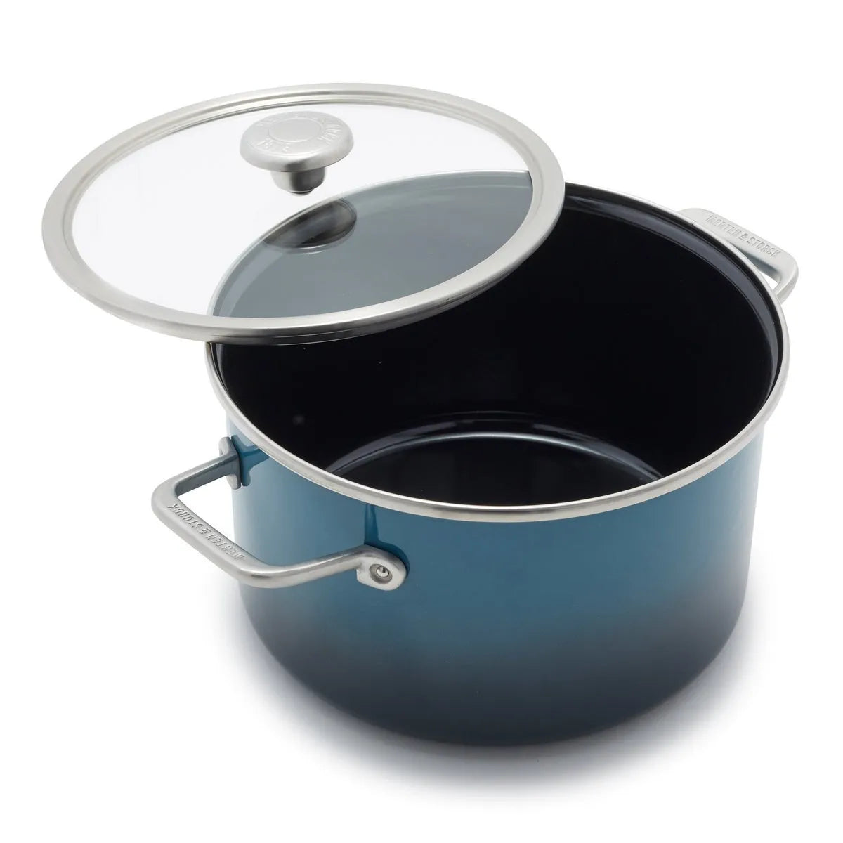 Greenpan Merten & Storck 6-Quart Steel Core Enameled Stockpot with Lid ...