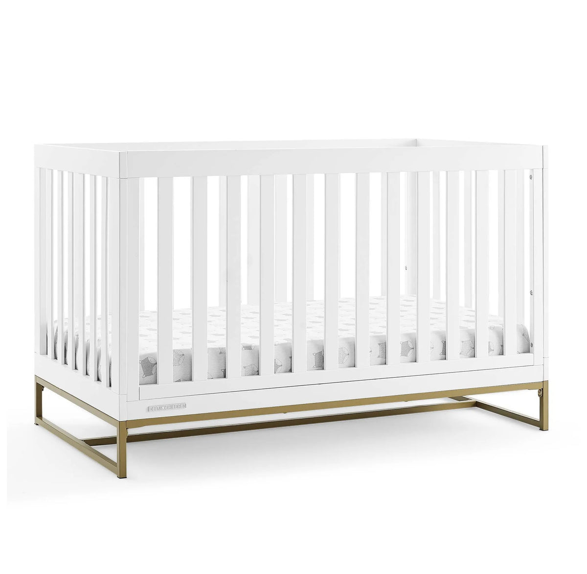 Jade 4-in-1 Convertible Crib - Bianca White and Melted Bronze – REBEL