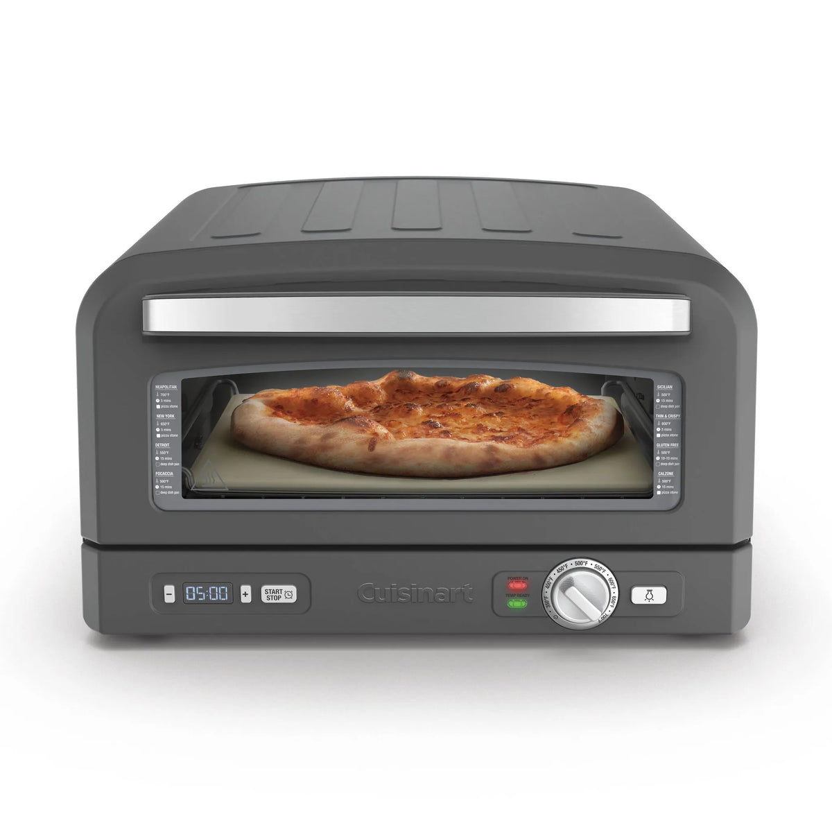 Cuisinart Indoor Metal Pizza Oven Matte Black: 1800W, Cool Touch ...