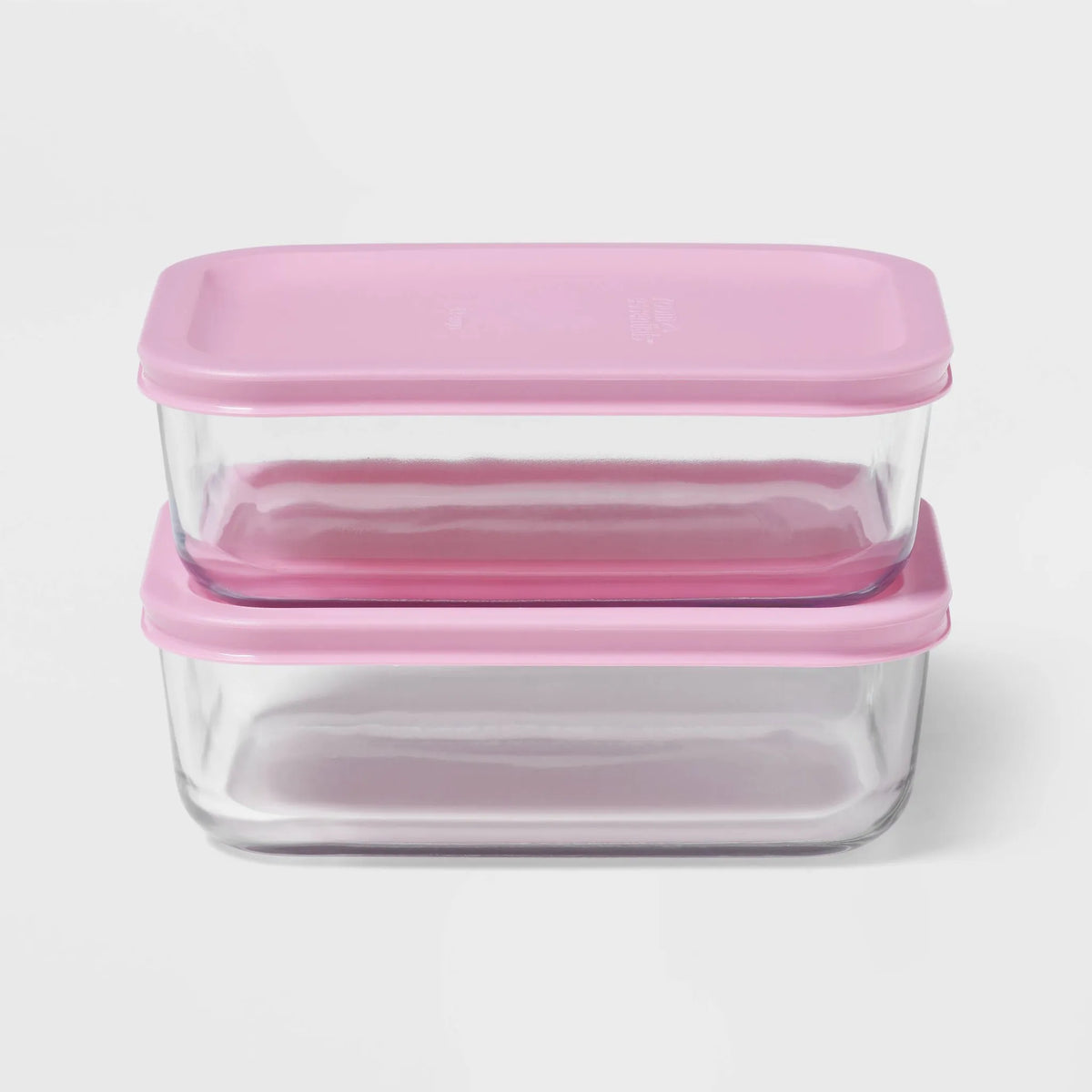Room Essentials 4-Piece Rectangular Glass Food Storage Container Set ...