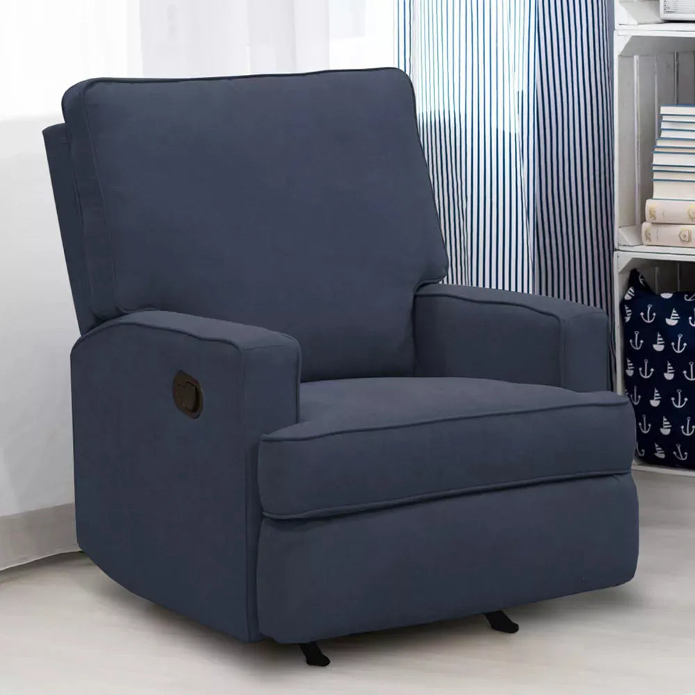 Salma Rocker Recliner Chair - Navy Blue – REBEL