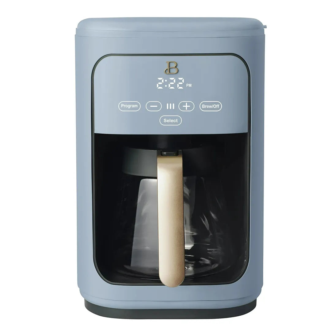 14-Cup Programmable Coffee Maker with Touch-Activated Display - Blue ...