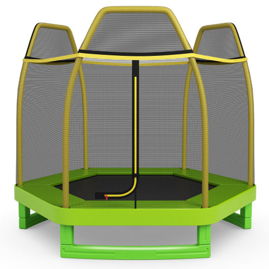 7 Feet Kids Recreational Bounce Jumper Trampoline-Green – REBEL