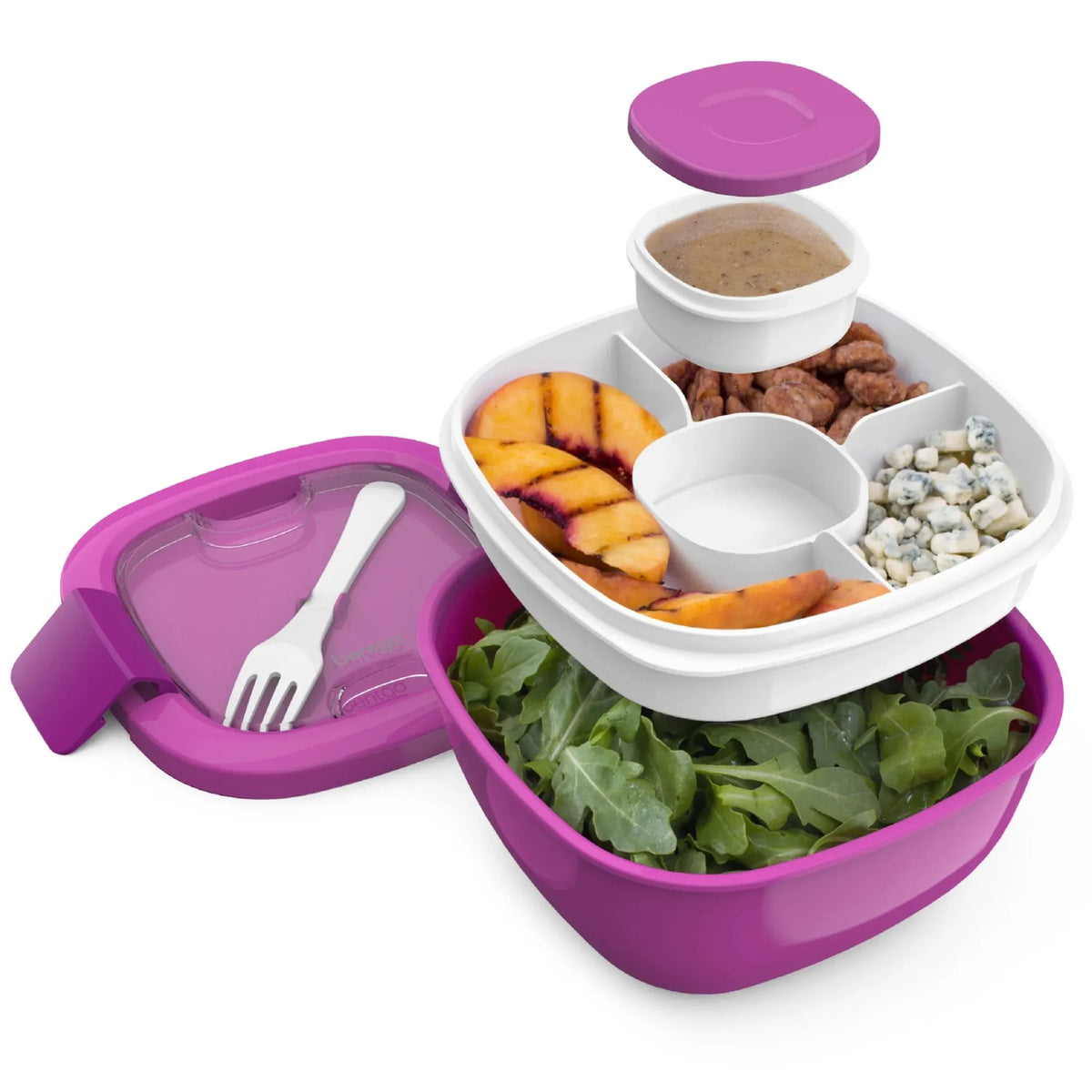 Bentgo Salad Stackable Lunch Container - Purple – REBEL