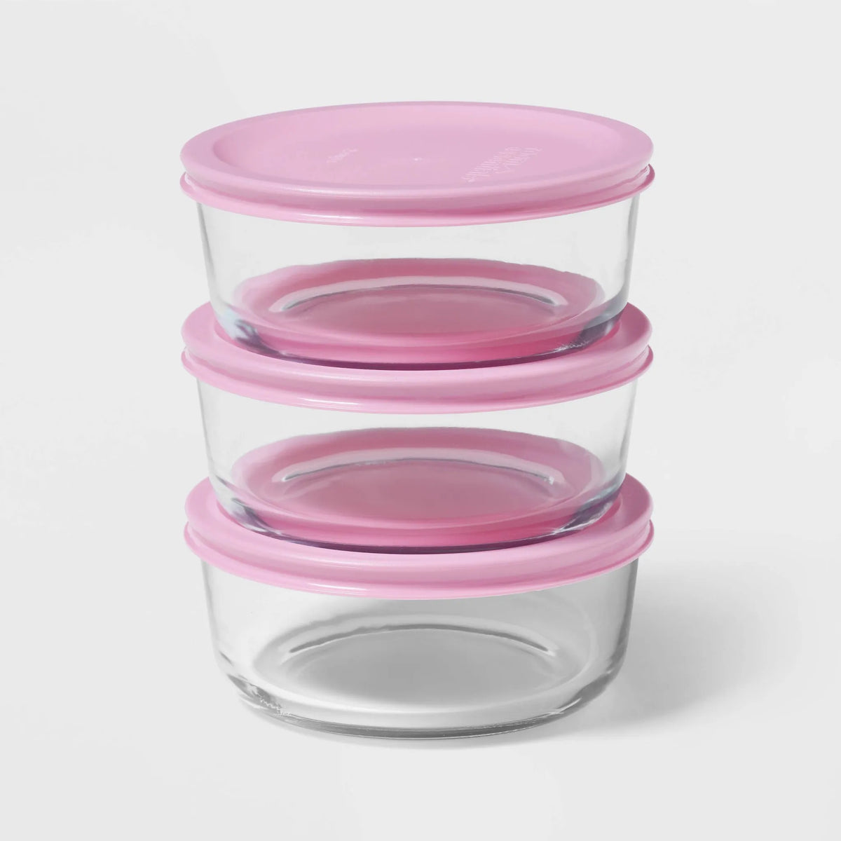 6-Piece Round Glass Food Storage Container Set – REBEL