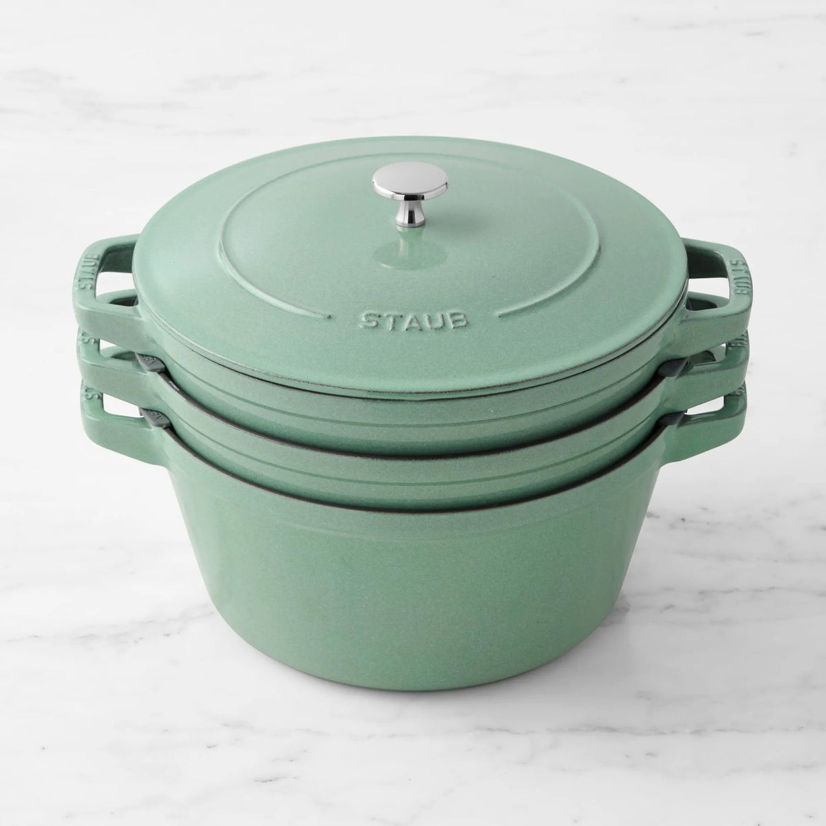Staub Stackable 4 Piece Set 26cm - Sage – REBEL
