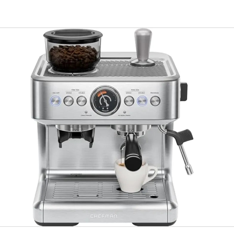 Chefman Crema Supreme 15 Bar Espresso Machine with Milk Frother – REBEL