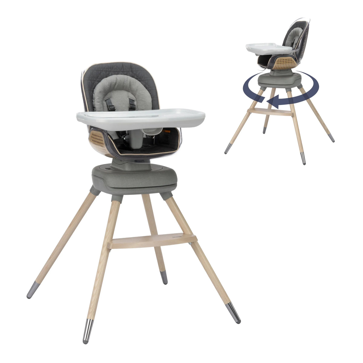 Kiskadee 360 Rotating High Chair - Onyx Heritage – REBEL