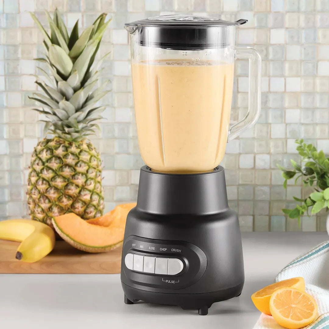 Mainstays Glass Jar 5 Speed Blender with 6-Cup Jar (48Oz) Capacity – REBEL