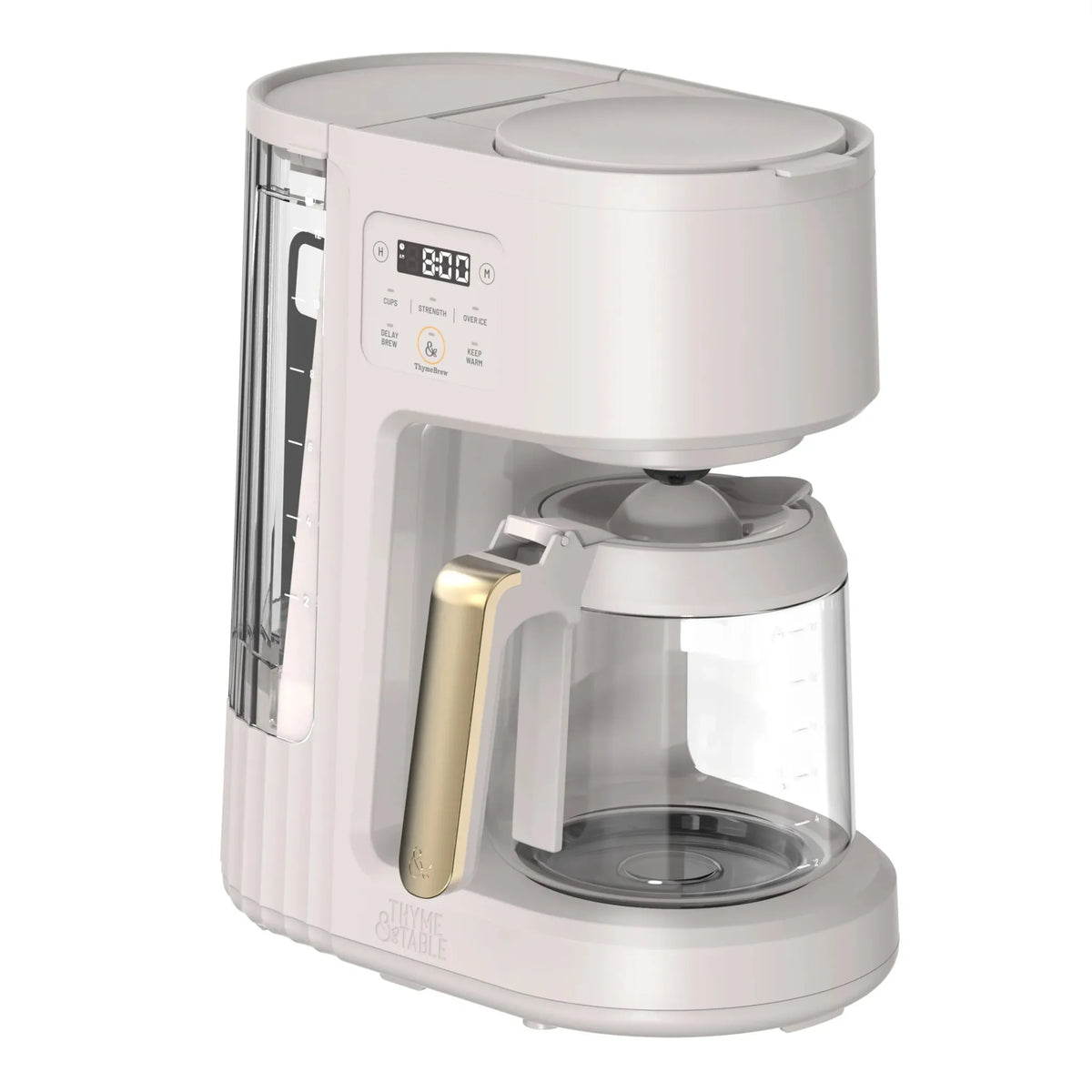 12-Cup Programmable Drip Coffee Maker - Sand White – REBEL