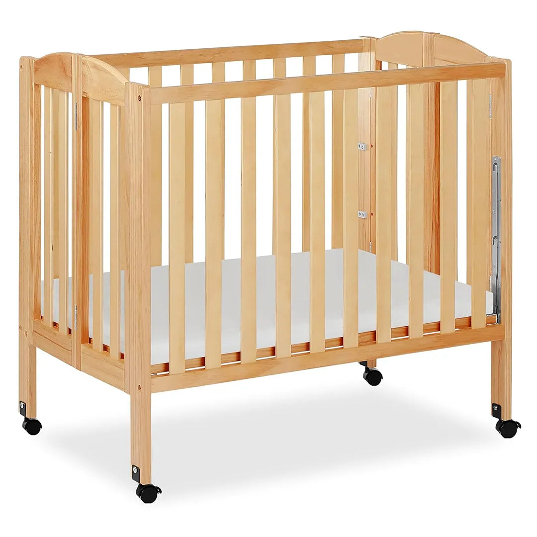 Dream On Me 3 in-1 Portable Folding Stationary Side Crib - Natural – REBEL