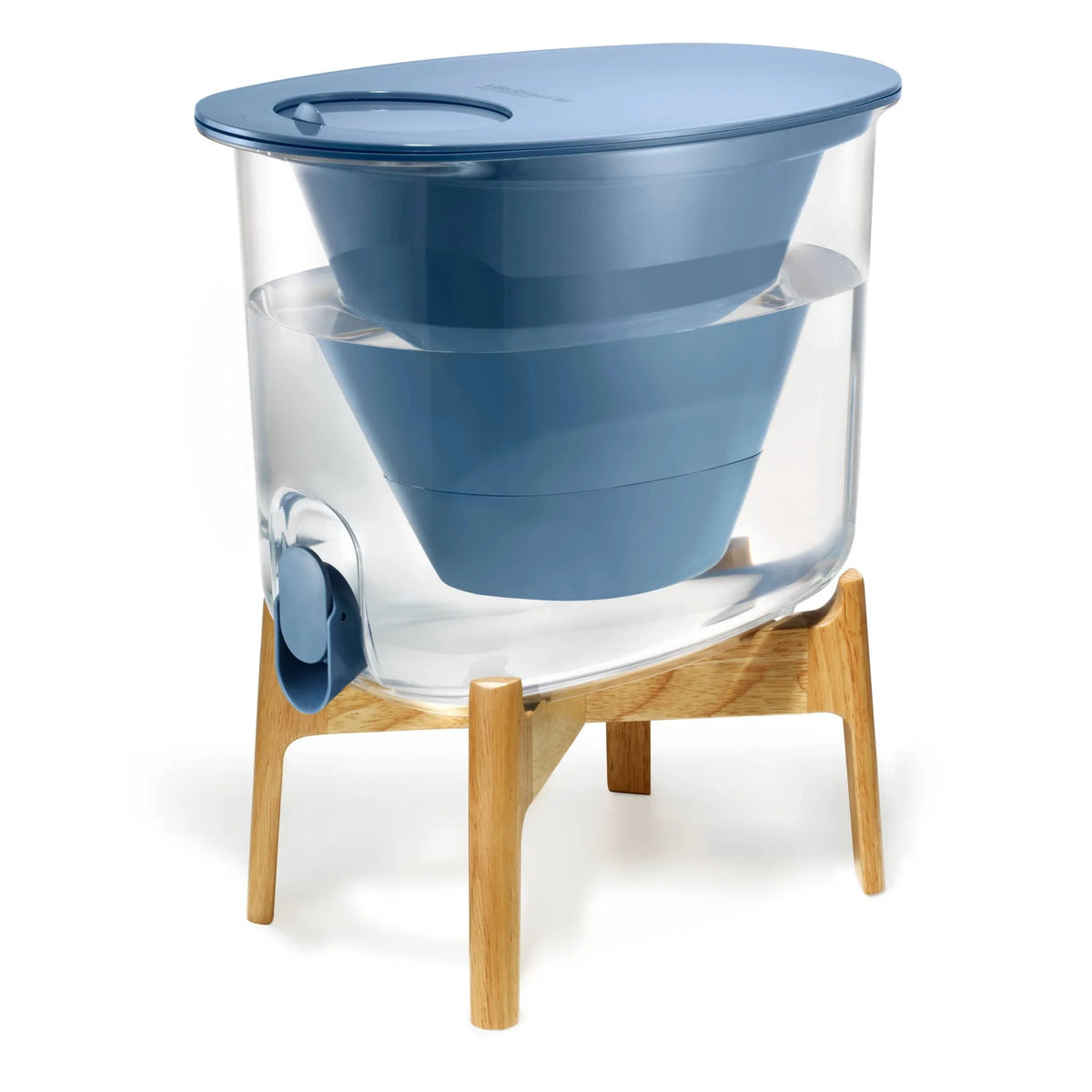 LifeStraw Home 35 Cup Plastic Water Filter Dispenser Wooden Stand – REBEL