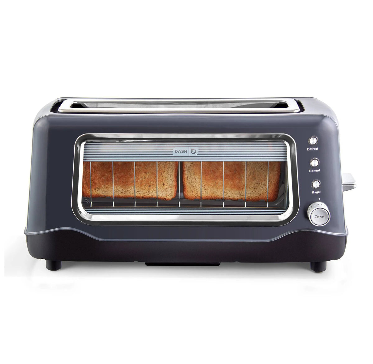 ClearView Long Slot Toaster: See-Through 2-Slice Bagel Toaster - Aqua ...