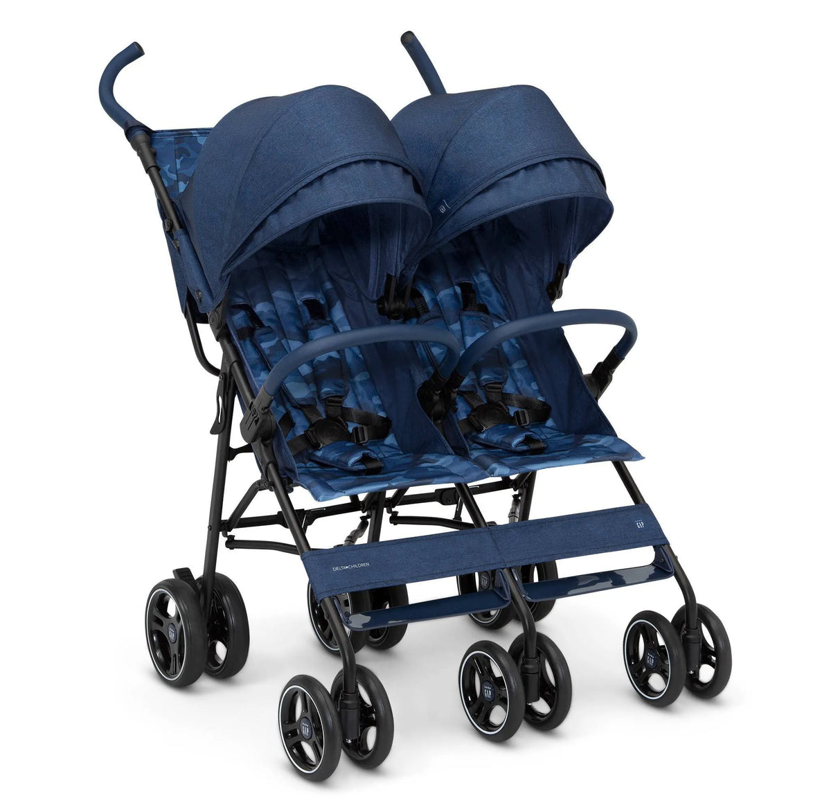Gapkids babyGap by Delta Children Classic Double Stroller - Navy Camo ...