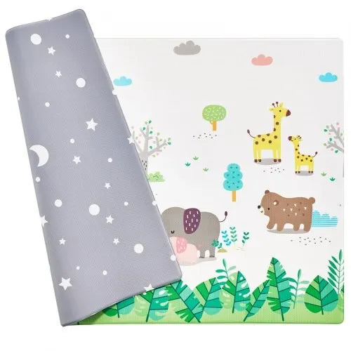 Vevor 55"x82" Baby Play Mat - Soft Activity Floor Playmat, Reversible ...