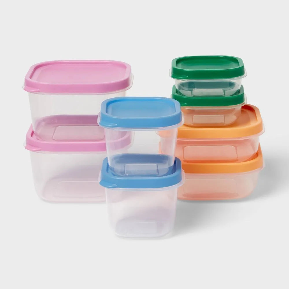Room Essentials 16-Piece Plastic Food Storage Container Set – REBEL