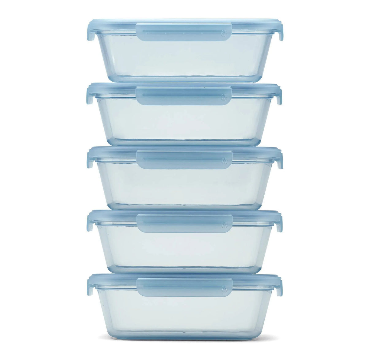 10pc Snap and Nest Meal Prep Food Storage Containers Blue – REBEL