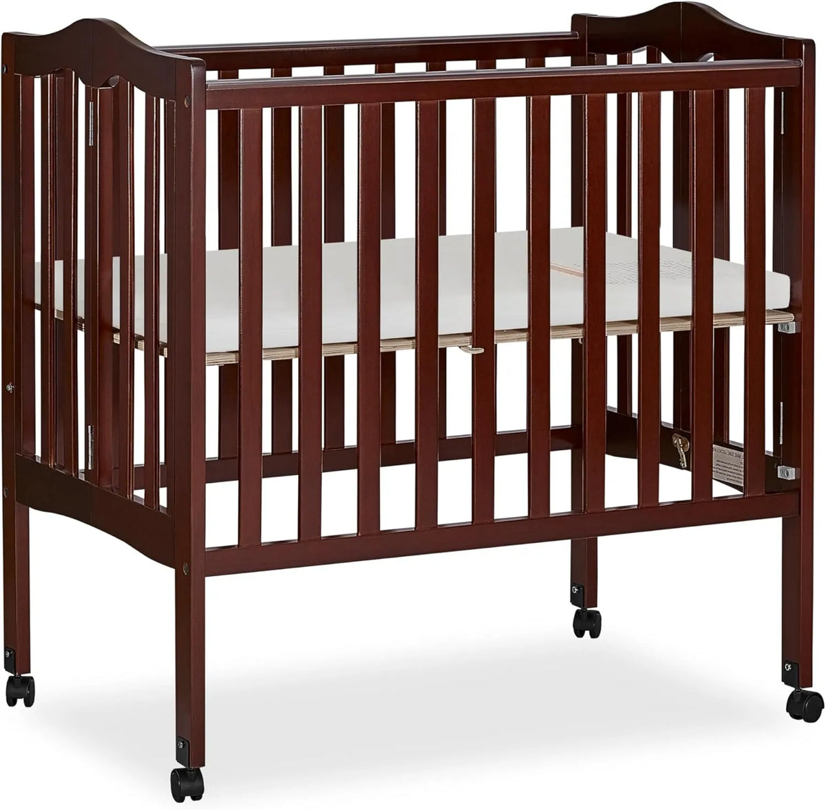 2-in-1 Lightweight Portable Compact Mini Baby Crib - Espresso – REBEL