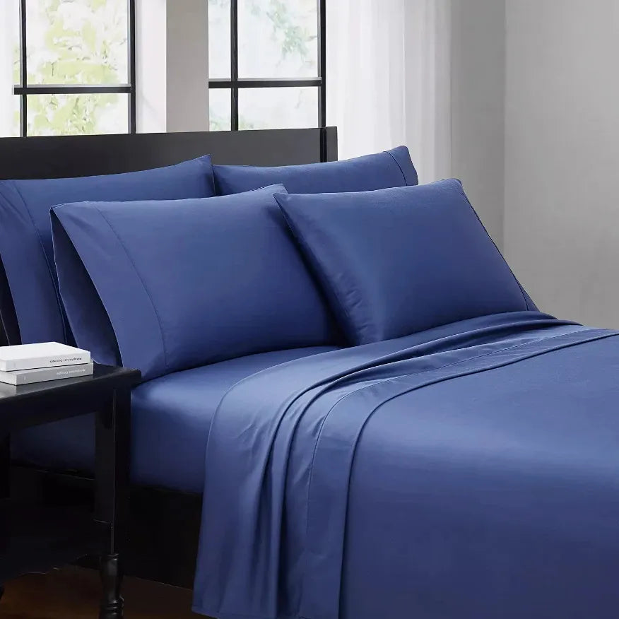 Signature 6-Piece Sheet Set 680 Thread Count - Full Size, Navy – REBEL