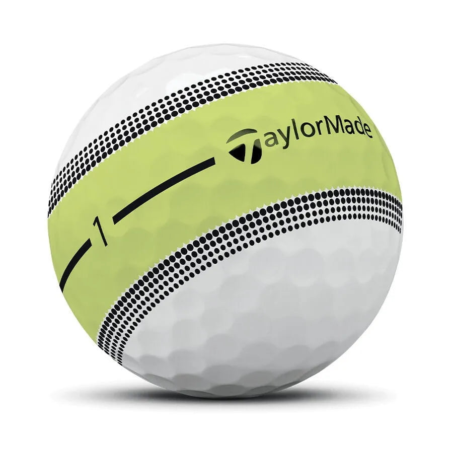 TaylorMade Tour Response Stripe Golf Balls - Yellow – REBEL