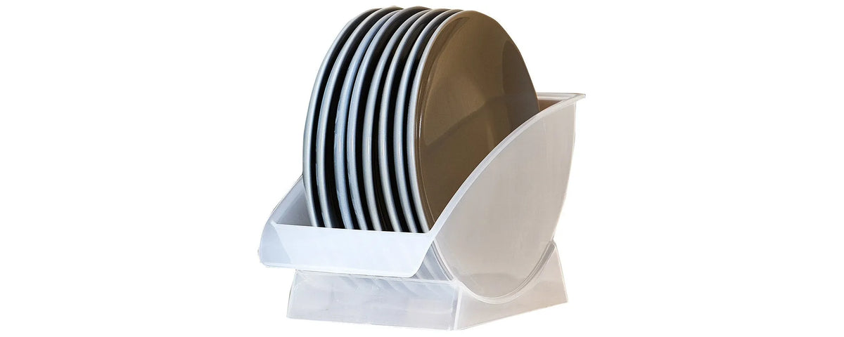 The Lakeside Collection Vertical Plate Rack - Salad Stacking Organizer ...