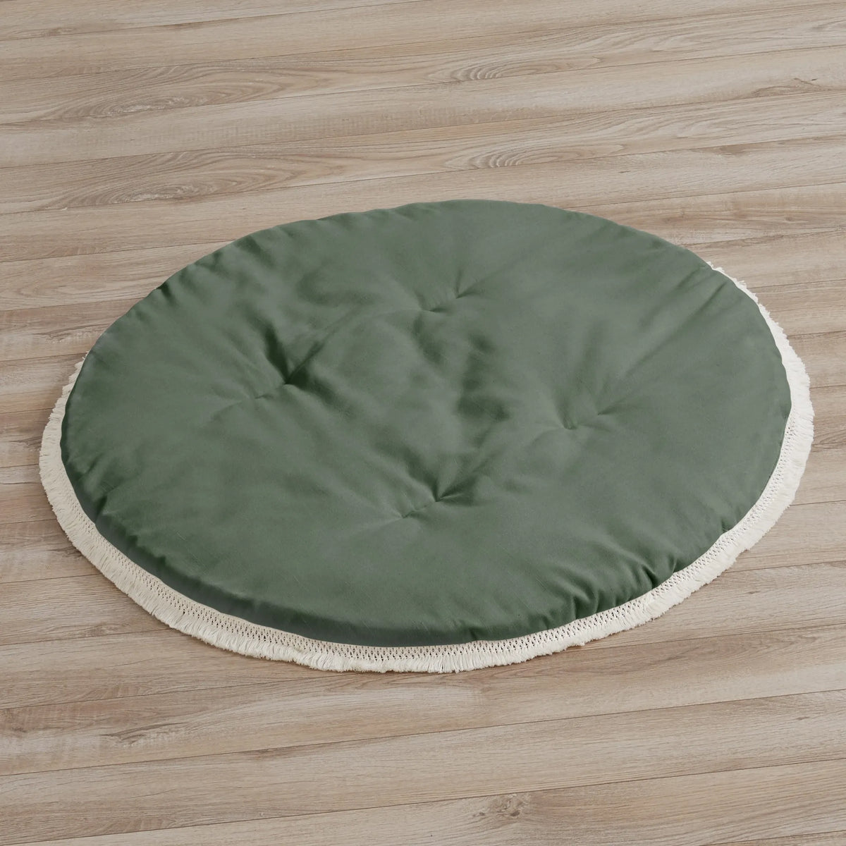 Sweet Jojo Designs Baby Tummy Time Playmat Diamond Tuft Green and Ivory ...