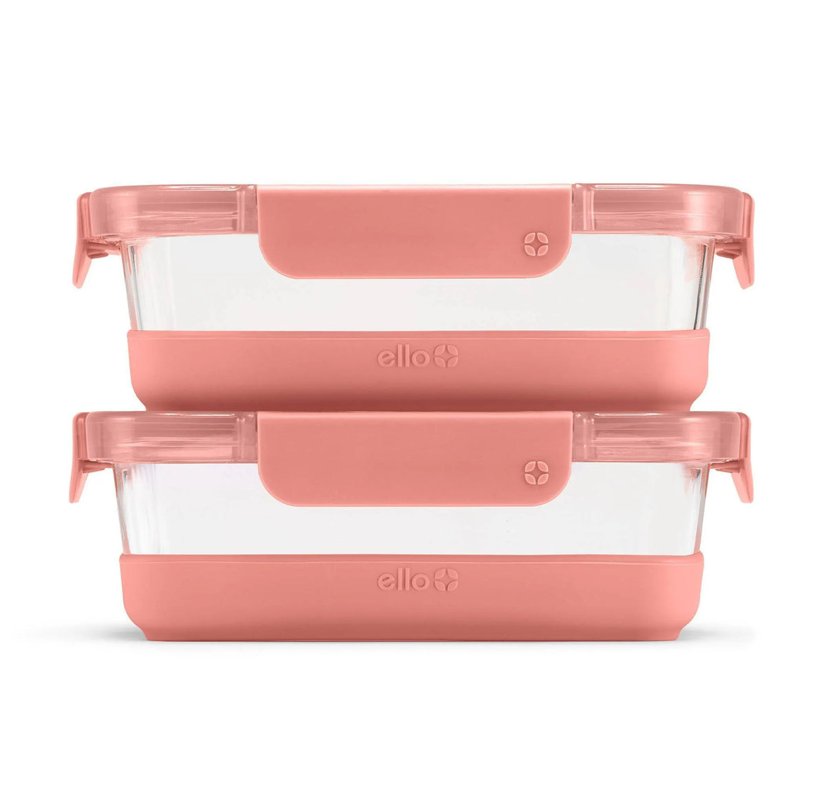 Ello Glass Food Storage Container Set - Terracotta Orange – REBEL