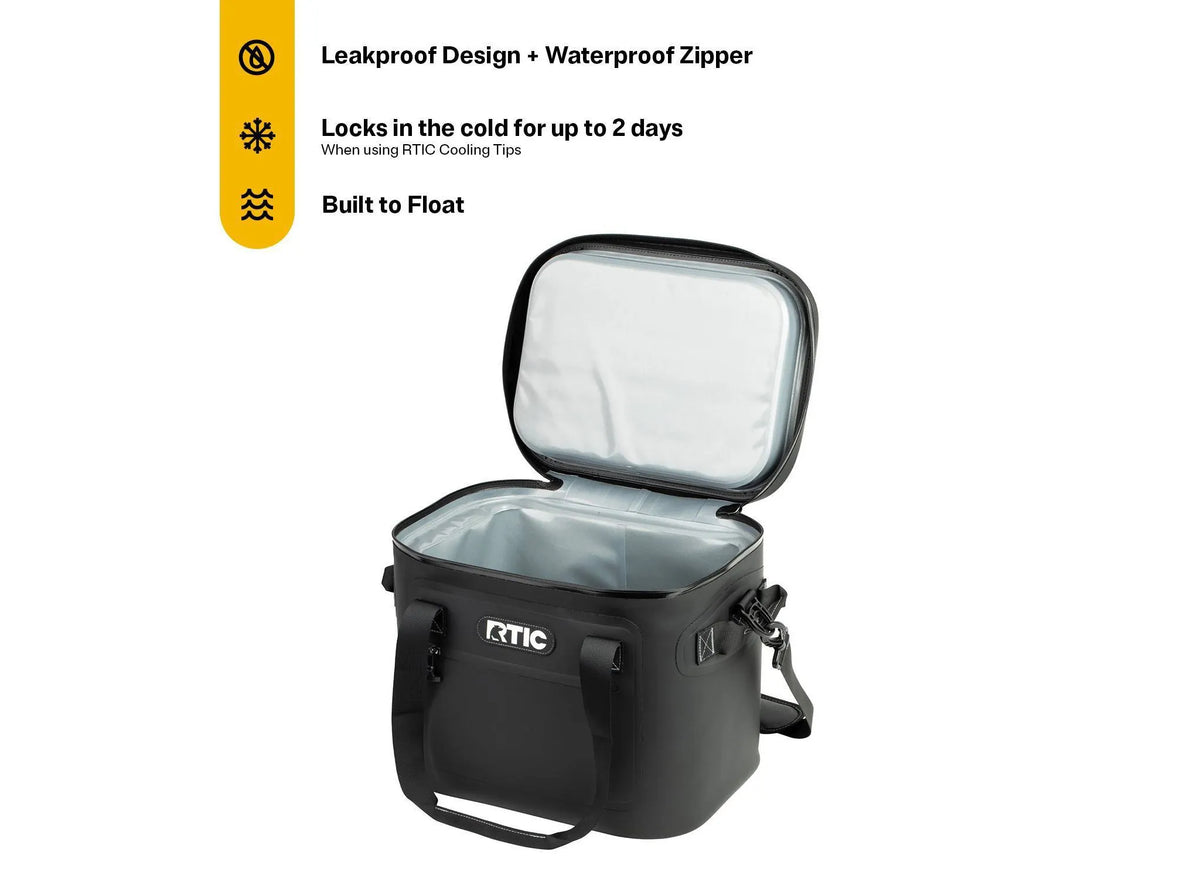 RTIC Outdoors 30 Cans Ultra-Tough Soft Sided Cooler - Black – REBEL