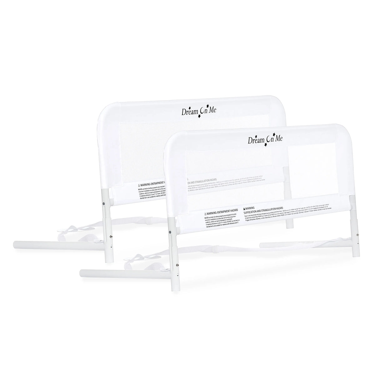 Dream On Me Mesh Security Bed Rails, Double Pack, White – REBEL