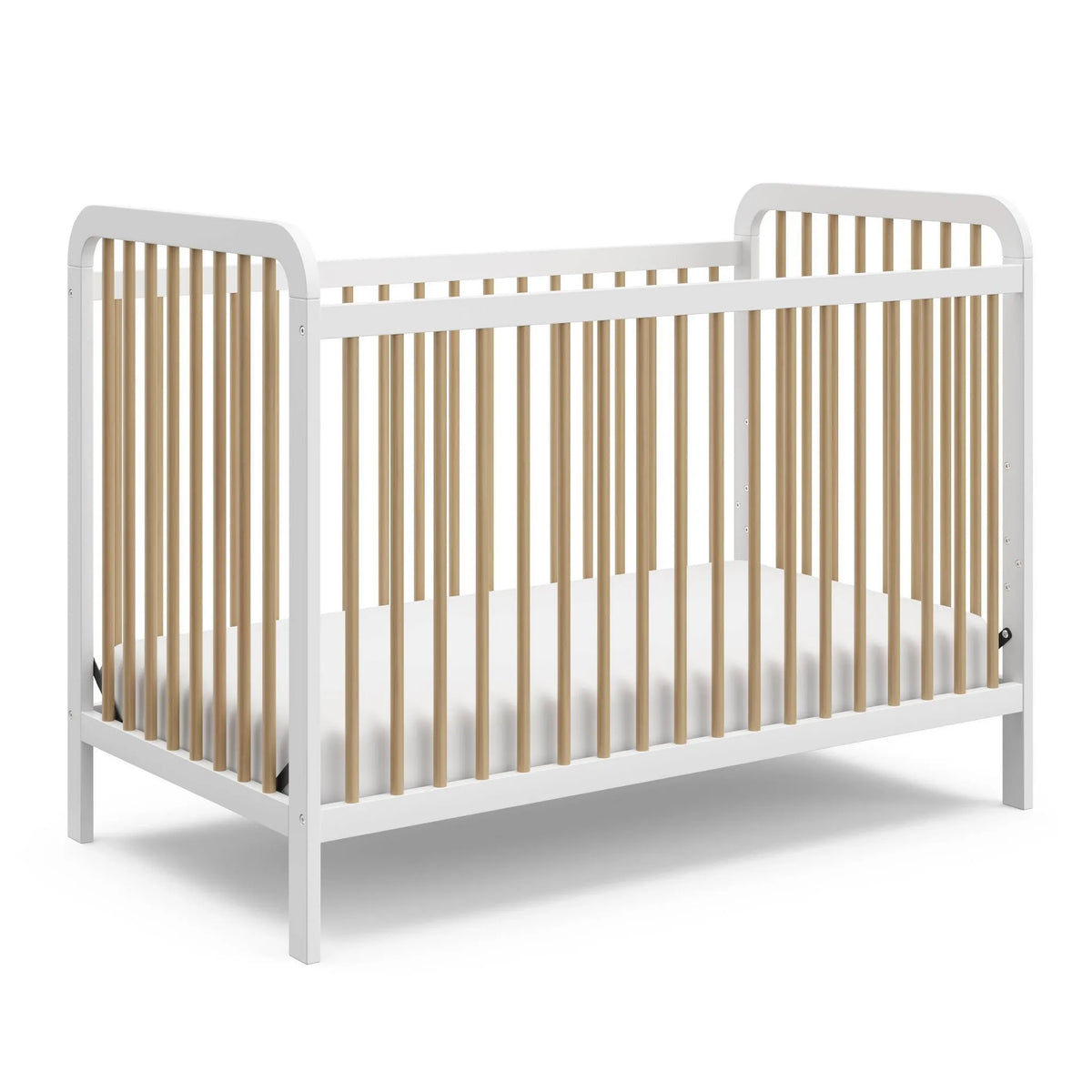 Pasadena 3-in-1 Convertible Crib - White with Driftwood – REBEL