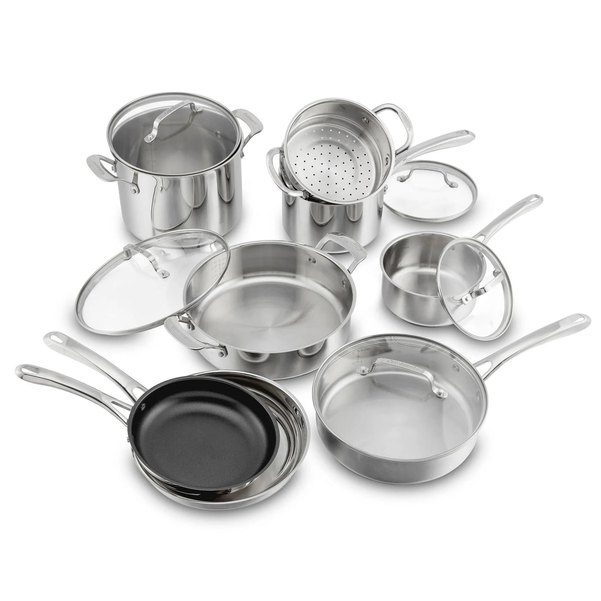 13pc Classic Stainless Steel Cookware Set (See Description) – REBEL