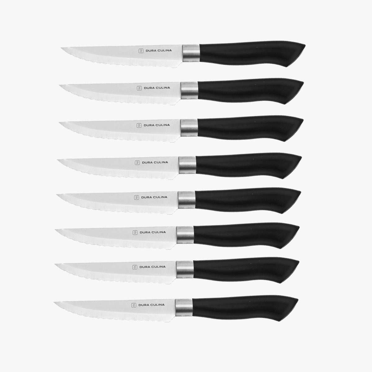 8 Piece Micro Serrated Kitchen Steak Knife Set – REBEL