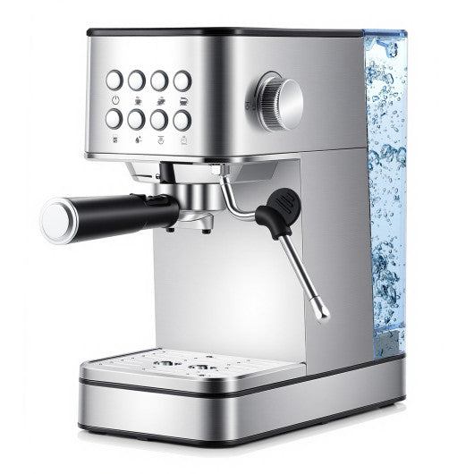COSTWAY Espresso Machine 20 Bar Compact Stainless Steel Coffee Maker ...
