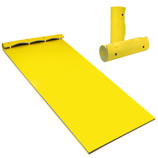 3 Layer Floating Water Pad Foam Mat-Yellow – REBEL