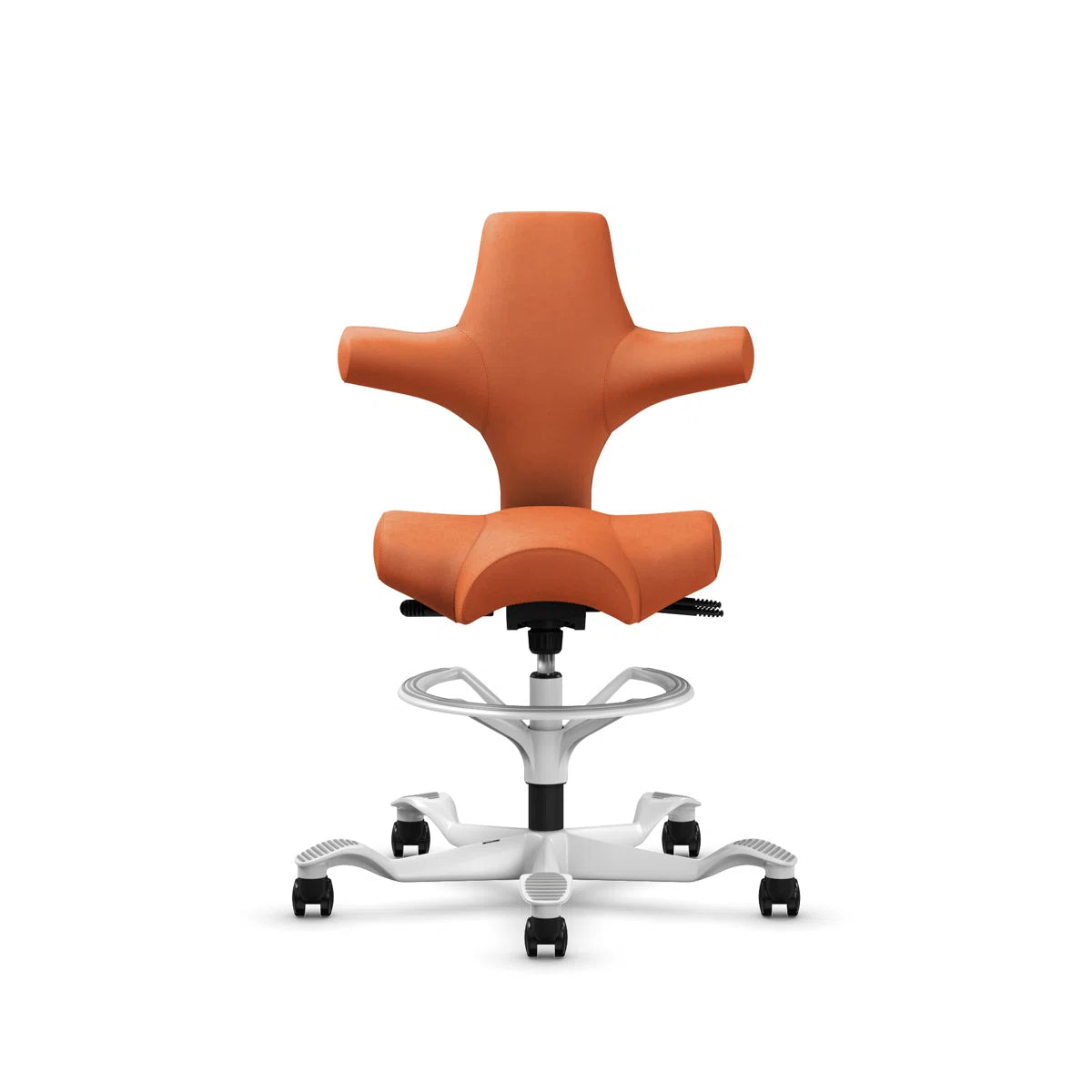 9to5 Seating HÅG Capisco Adjustable Sit-to-Stand Height Chair - Orange ...