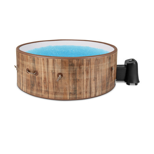 COSTWAY 72 Inches Inflatable Hot Tub SPA With 120 Air Jets Electric ...