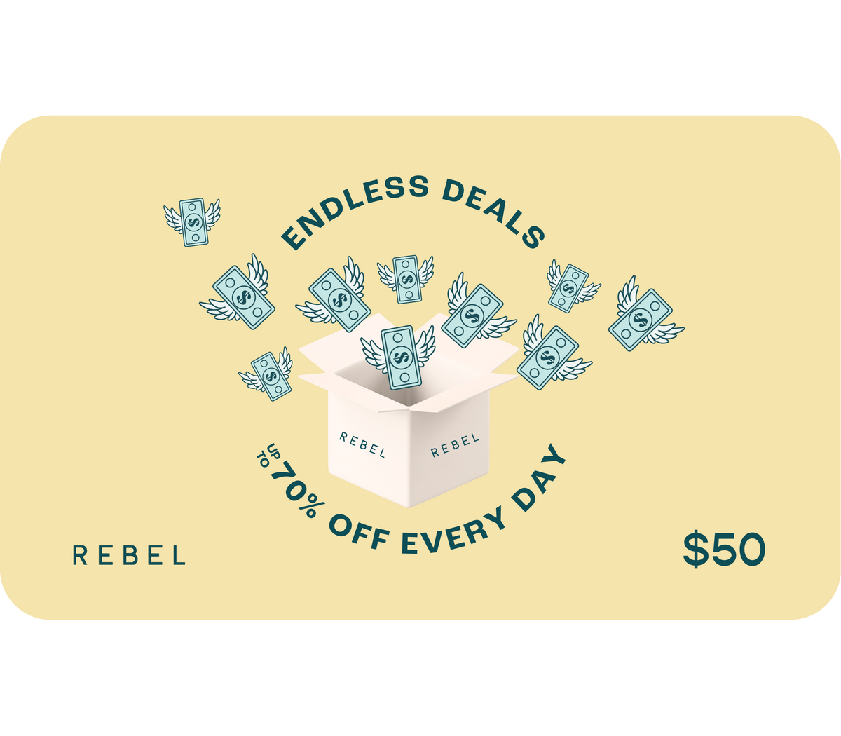 Gift Cards $50 Electronic Gift Card – REBEL