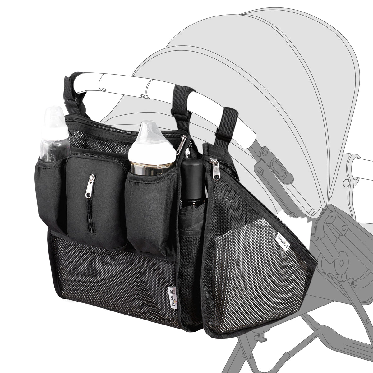 Mesh Stroller Organizer 2 Piece Set – REBEL