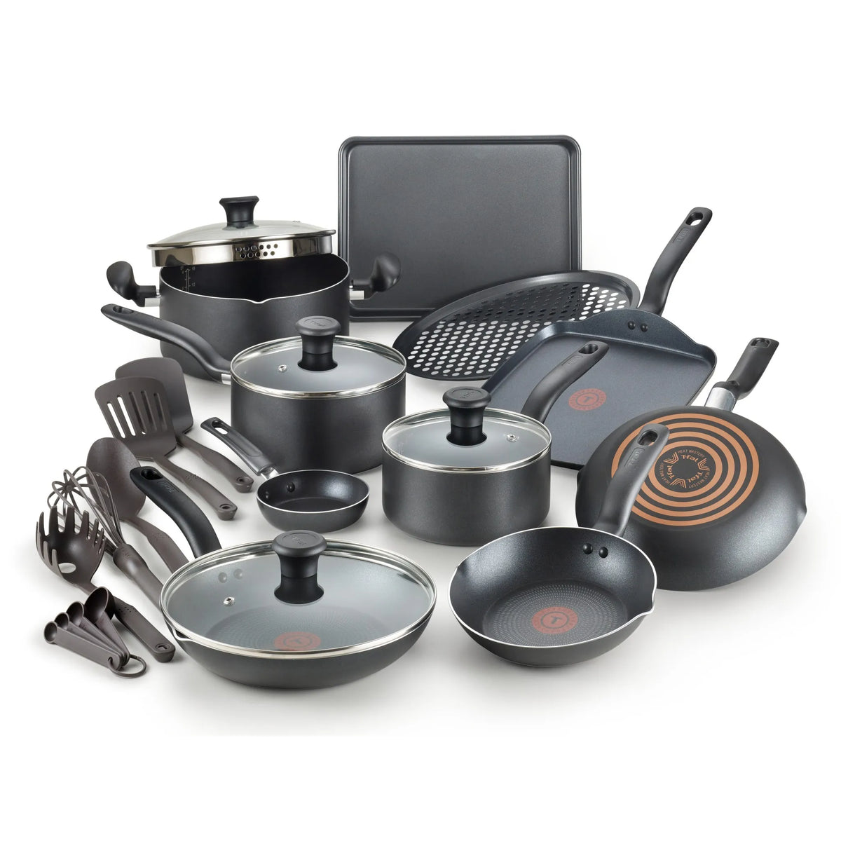 T-Fal 20pc Simply Cook Nonstick Cookware Set (See Description) – REBEL