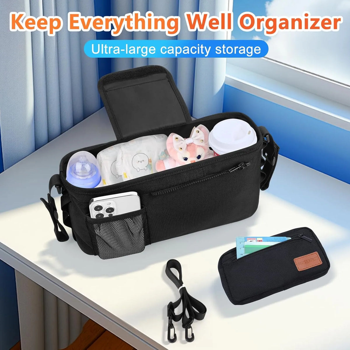 Mompush Universal Stroller Organizer – REBEL