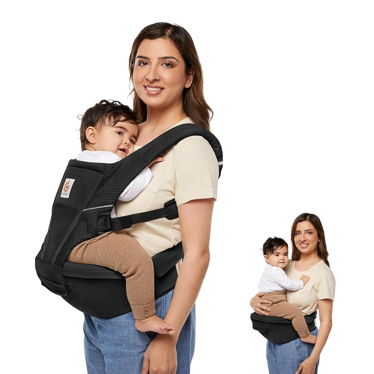 Alta Hip Seat All-Position Breathable Mesh Hip Seat & Carrier, Onyx Bl ...