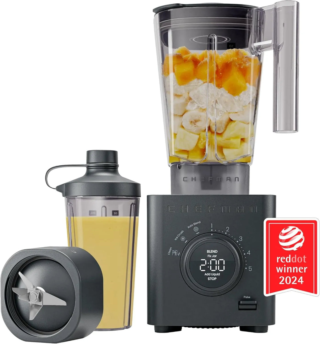 Chefman 1300W Professional Blender - Black – REBEL