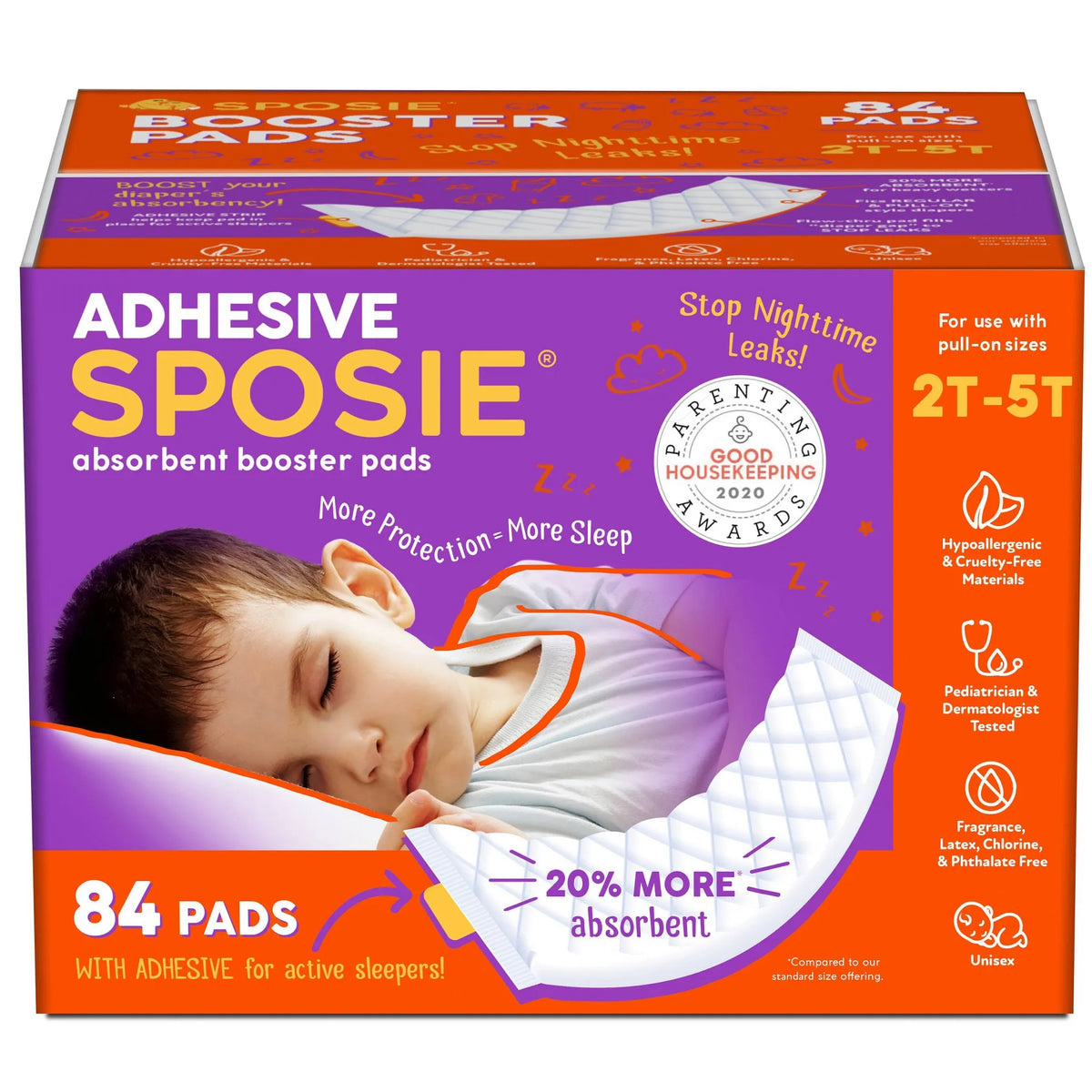 Sposie Overnight Diaper Booster Pads - 84 Count – REBEL