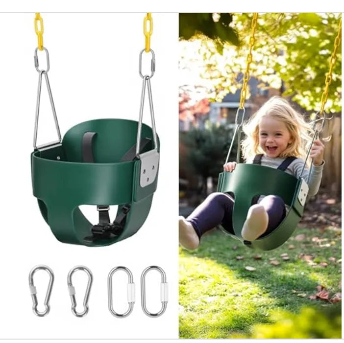 Full Bucket, Toddler Swing with Coated Chains – REBEL