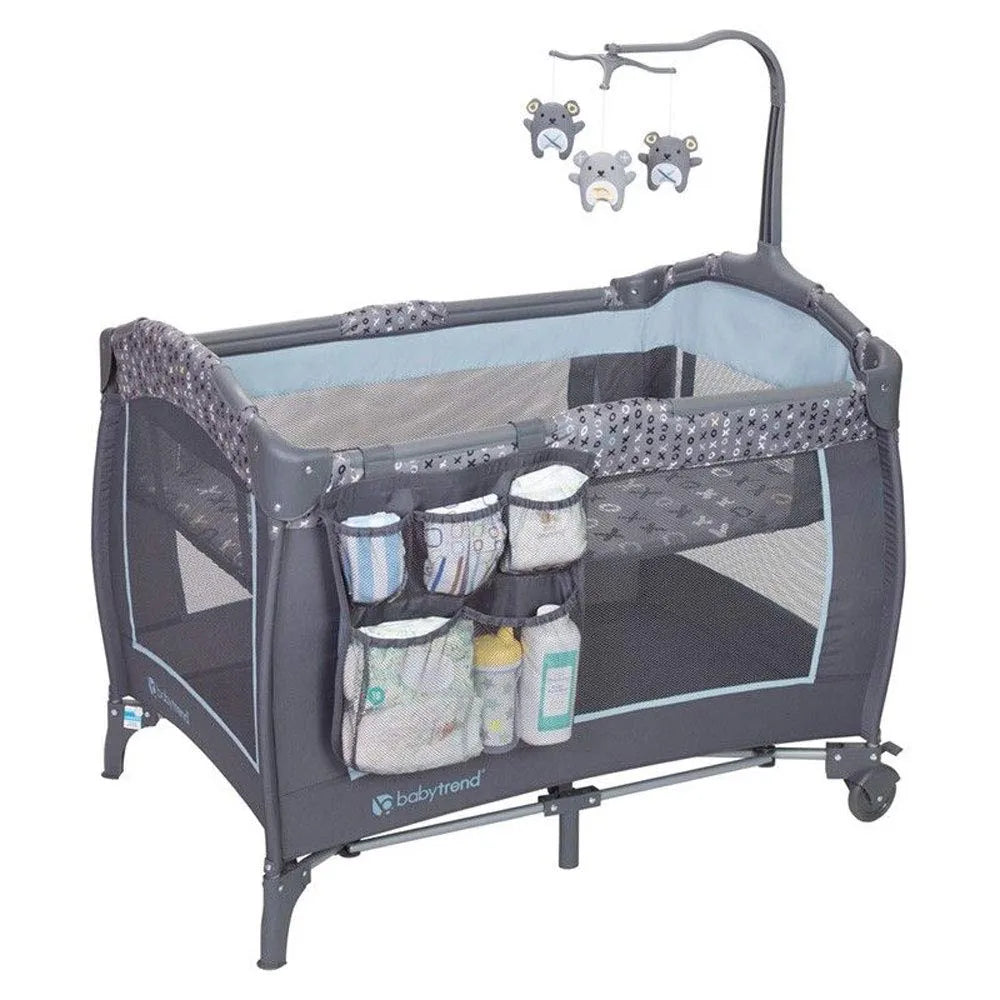 Baby Trend Trend-E Nursery Center® Playard, Starlight Blue – REBEL