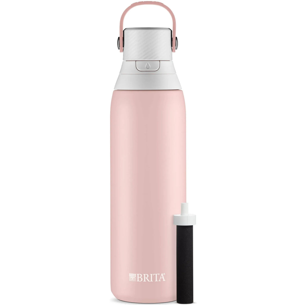 20oz Premium Double-Wall Stainless Steel Insulated Filtered Water Bott ...