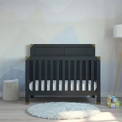 Miles 5-in-1 Convertible Crib - Navy – REBEL