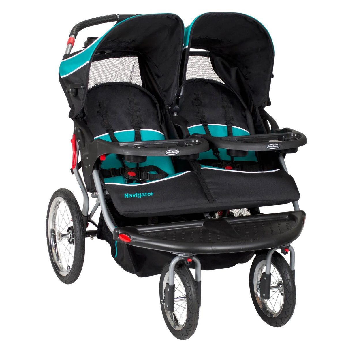 Navigator Double Jogger Stroller - Blue Tropic – REBEL